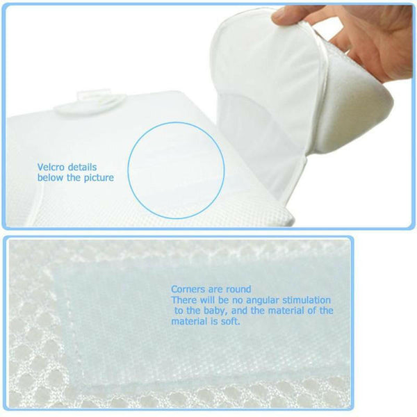 DreamSafe™ Newborn Infant Anti Roll Pillow Sleeping Positioning ...